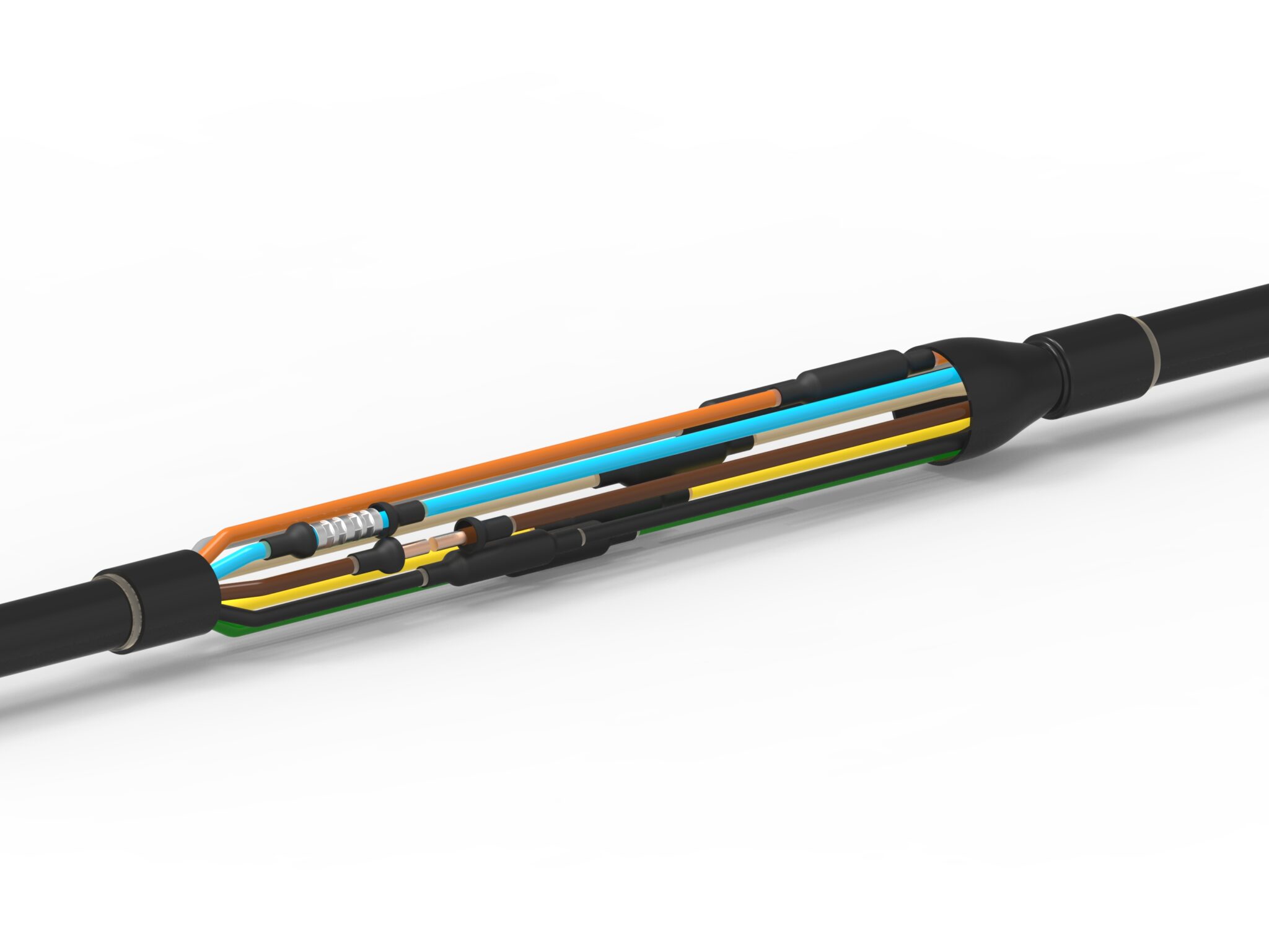 TE Connectivity Inline Control Joints for Plastic Insulated Muticore ...
