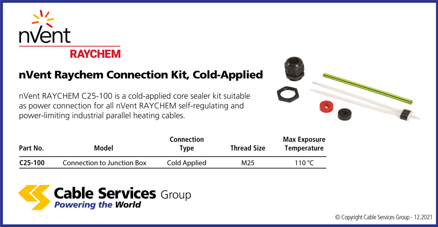 nVent Raychem Connection Kit, Cold-Applied - Cable Services
