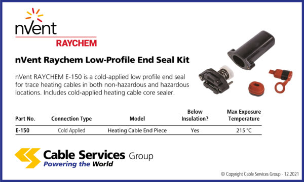nVent Raychem Low-Profile End Seal Kit - Cable Services
