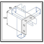 Unistrut P1325 4 Hole, 90 Degree Angle Fitting - Cable Services