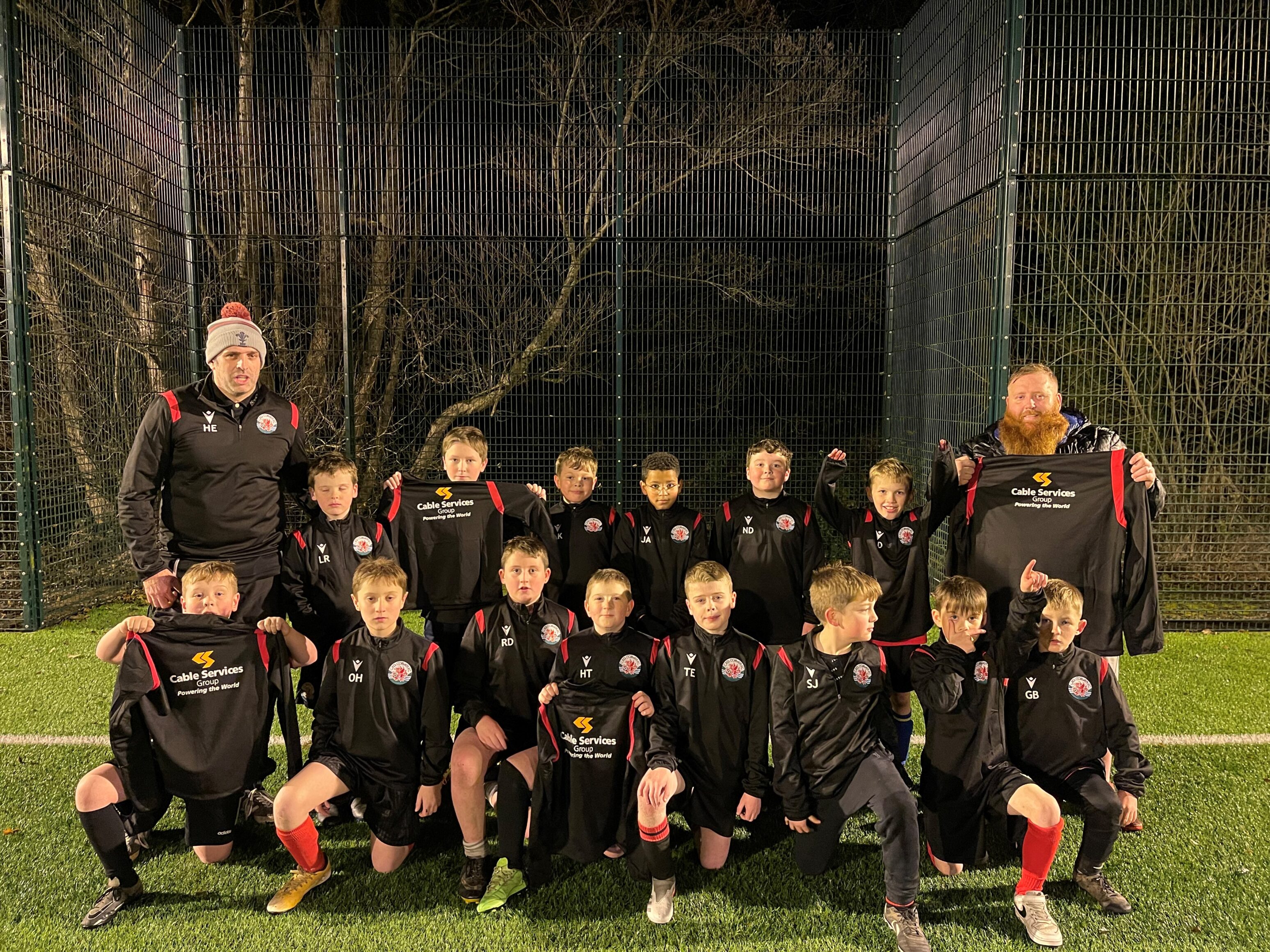 Cable Services supports local grass roots football | Cable Services
