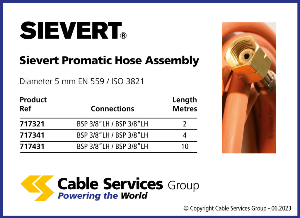Sievert Hose Assembly - Cable Services