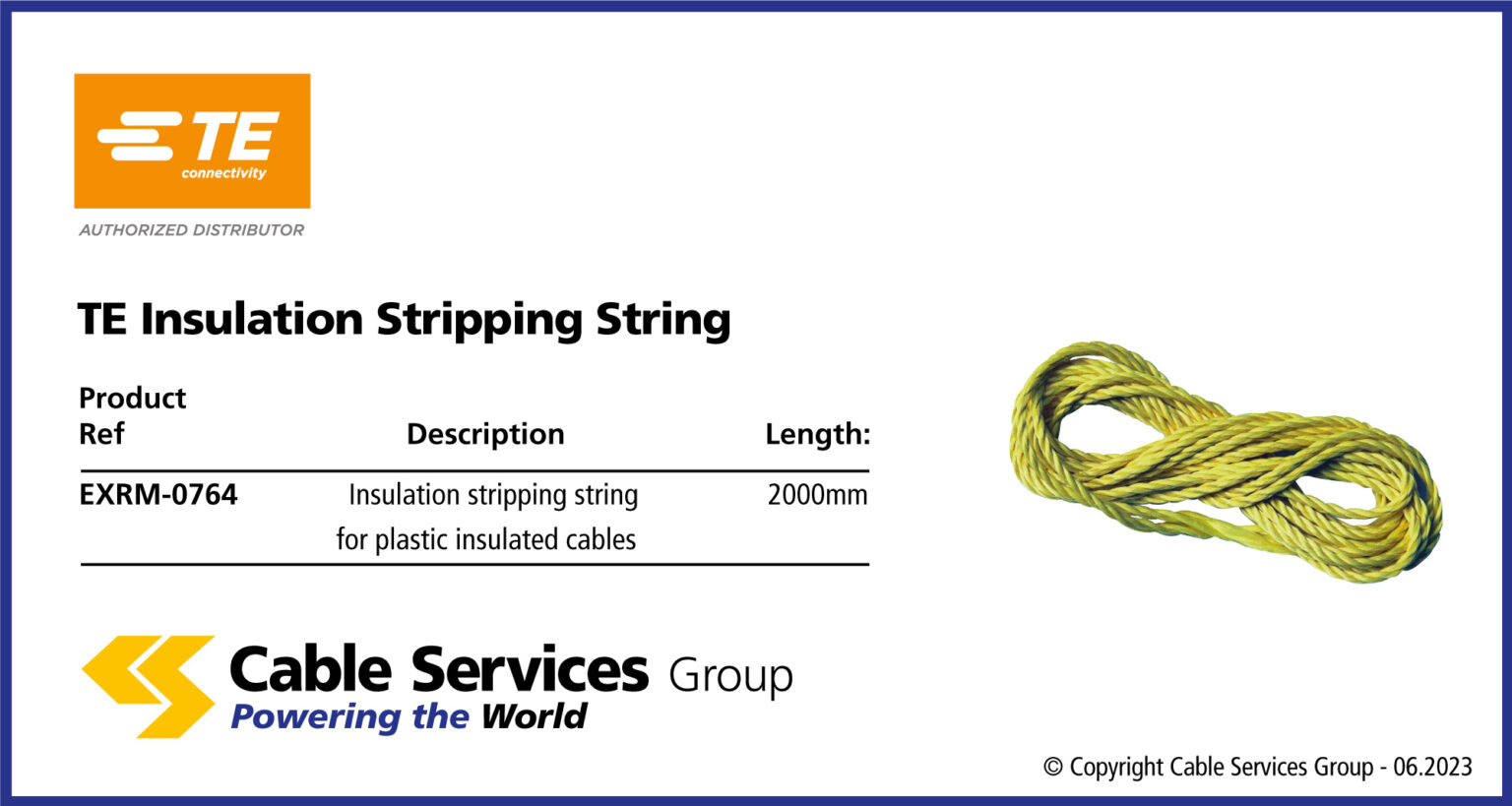 TE Insulation Stripping String - Cable Services